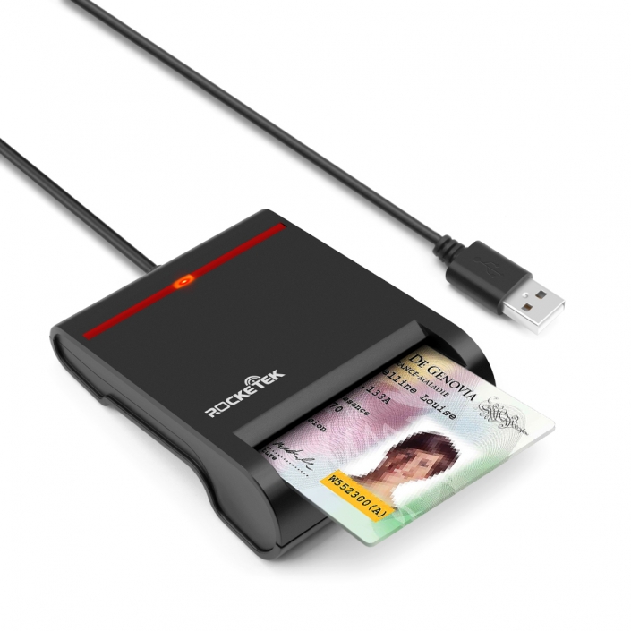 Rocketek SMART Card Reader for ATM / IC ID Card - rocketeck