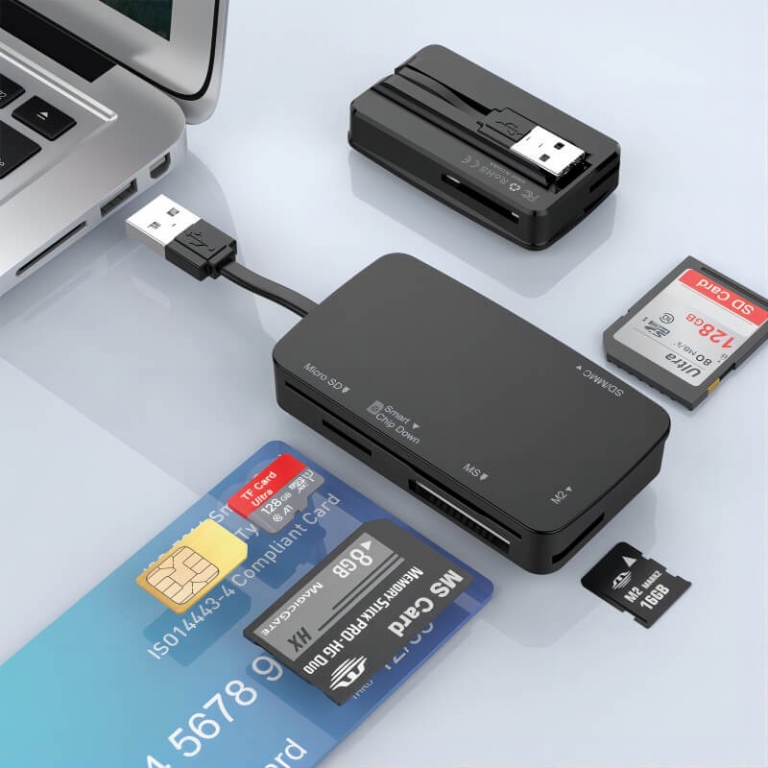 Rocketek Type C Smart ID Card Reader - rocketeck